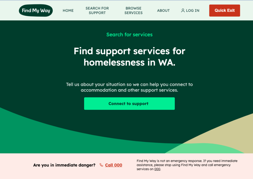 WA launches online portal for homelessness support - Inside State ...